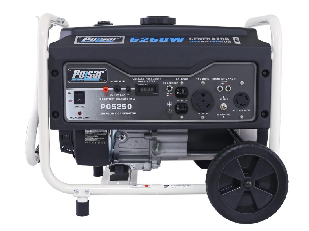 PULSAR 5250W DUAL FUEL GAS AND PROPANE POWERED PORTABLE GENERATOR ...